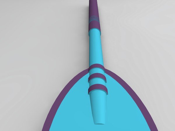 free decorated paddle 3d model