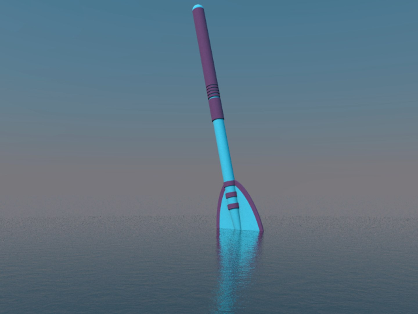 Free Decorated Paddle 3d Model