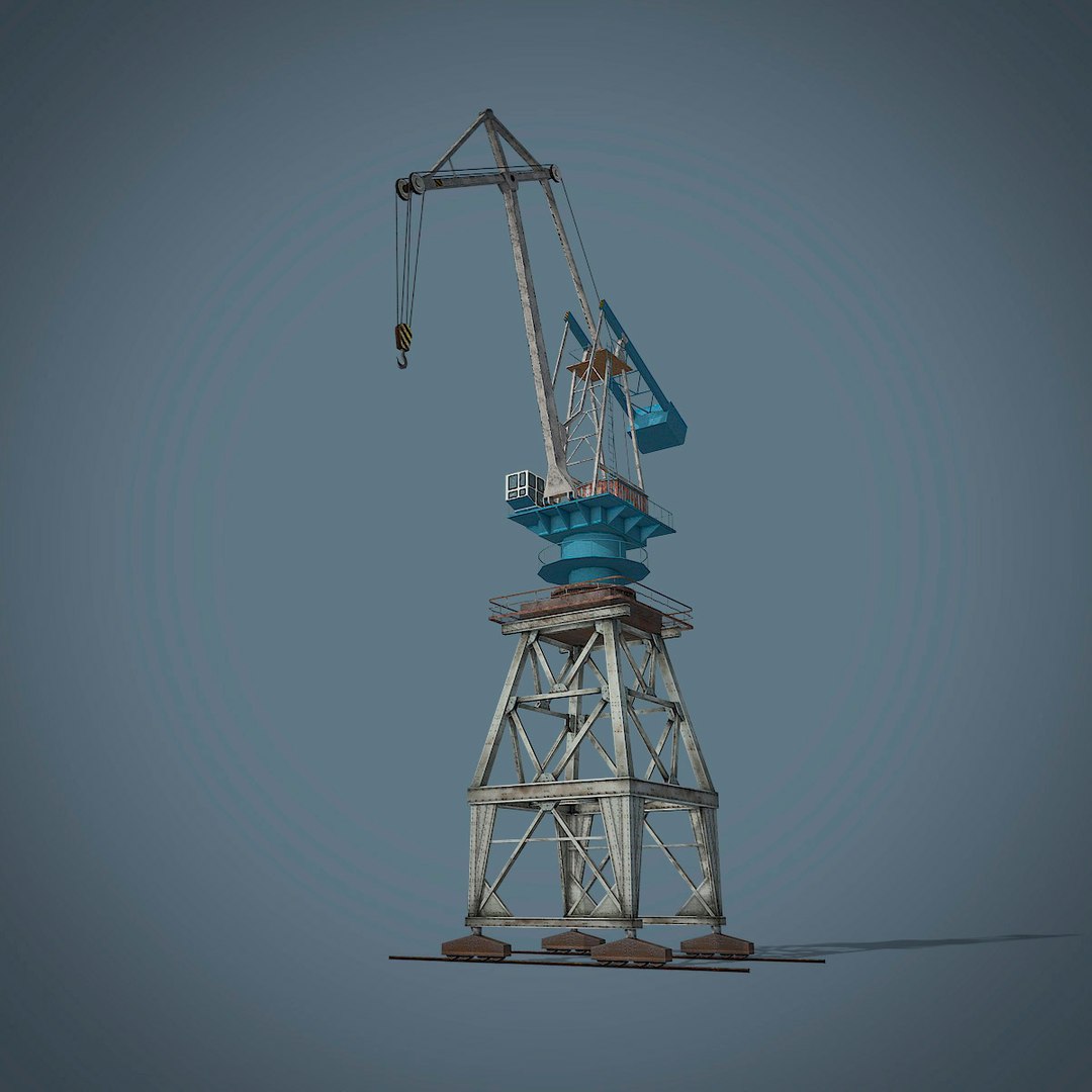 Crane Port 3d Model