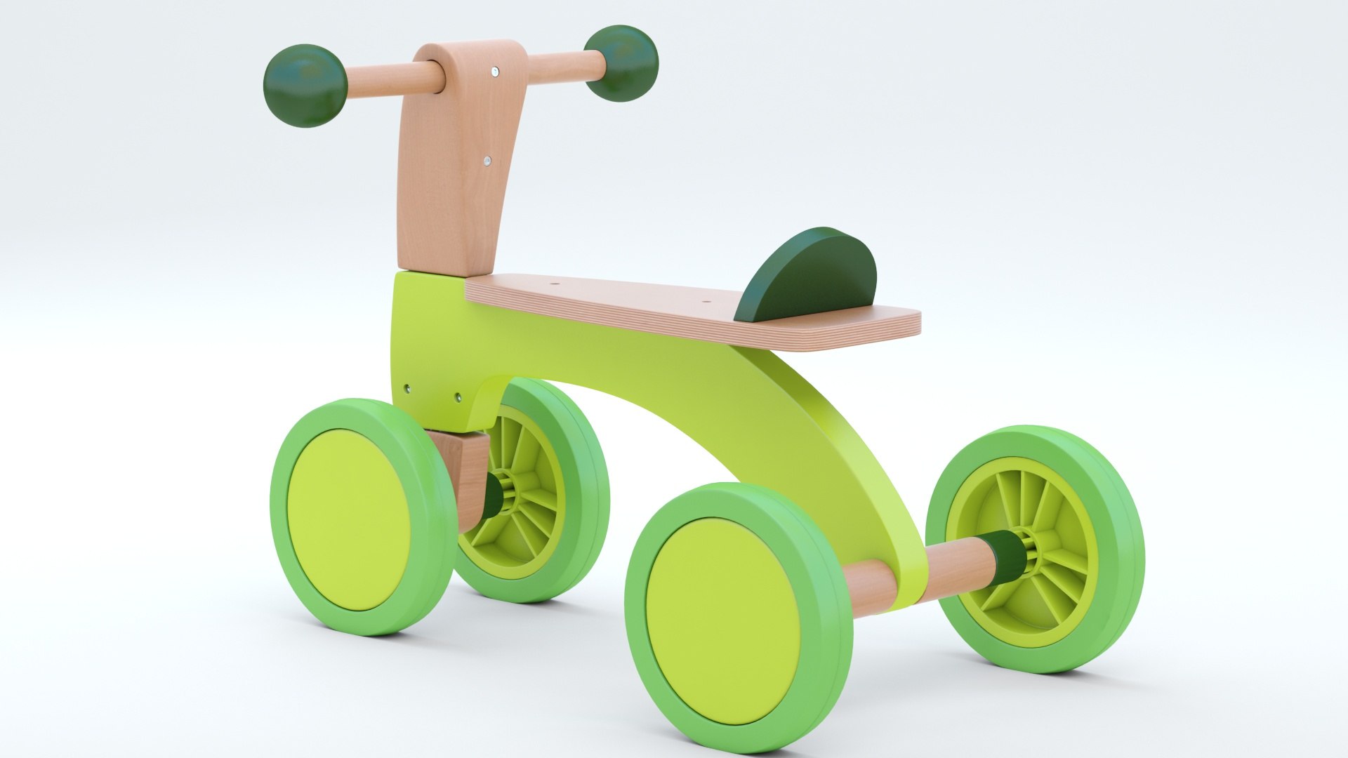 3D Hape Scoot Around Ride On Wood Bike Model - TurboSquid 1983771