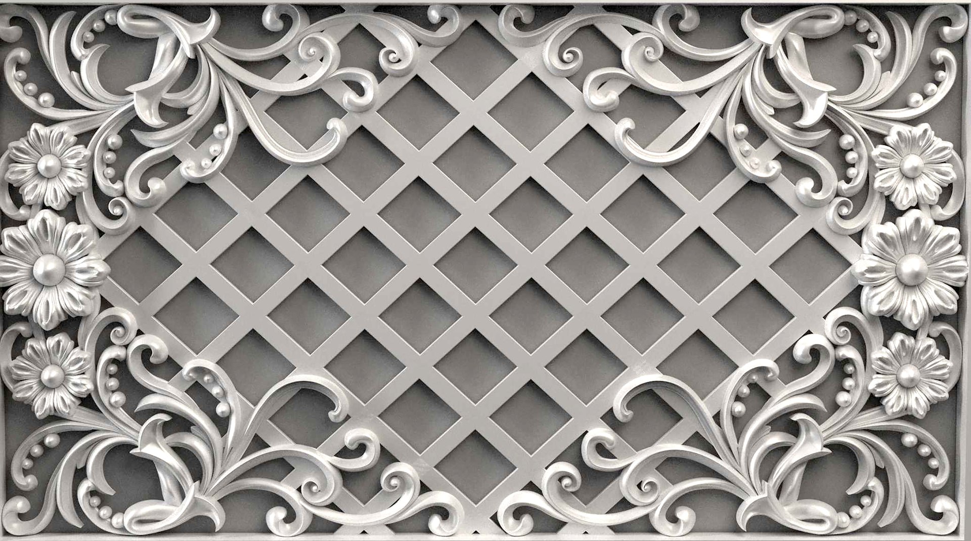 RADIATOR GRILL FOR CNC ROUTER Model - TurboSquid 2254429