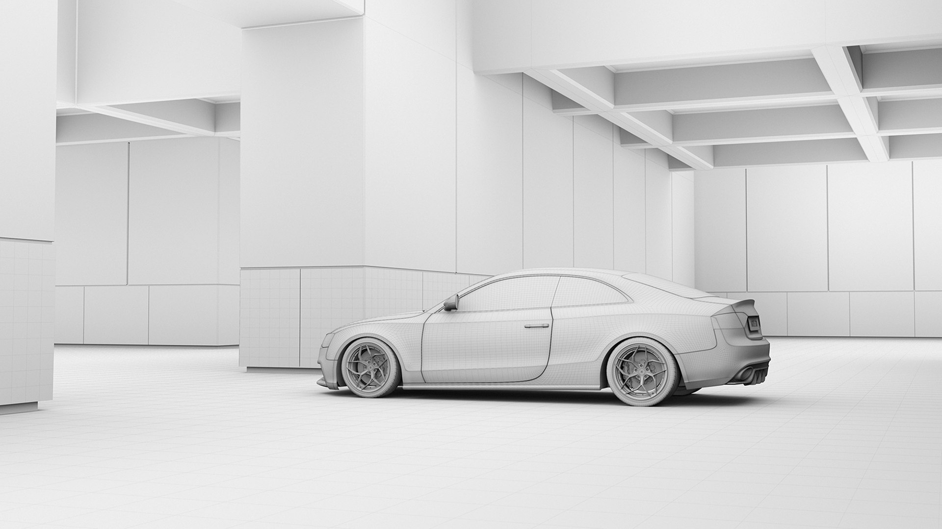 3D Interior Scene 16 Parking Garage Model - TurboSquid 1696474