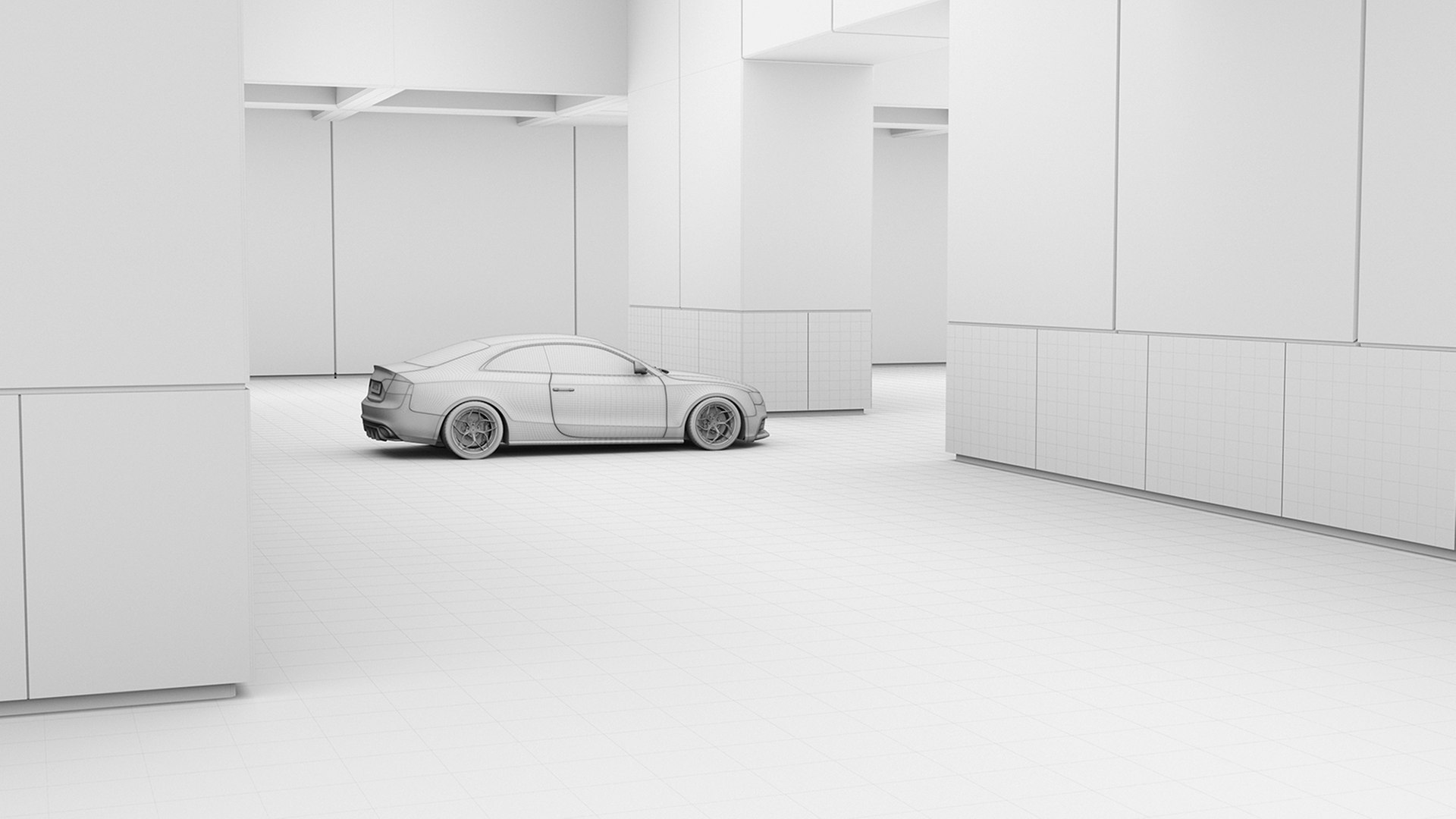 3D Interior Scene 16 Parking Garage Model - TurboSquid 1696474