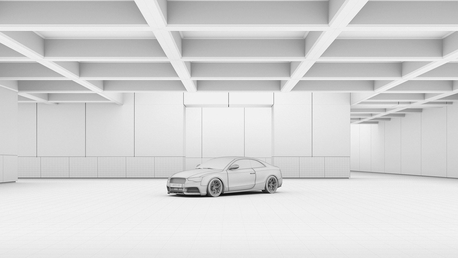 3D Interior Scene 16 Parking Garage Model - TurboSquid 1696474