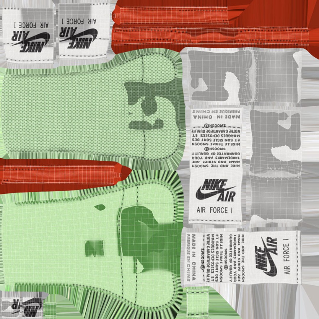 Nike Air Force 1 Shadow Pale Ivory 3D Model - TurboSquid 2175759