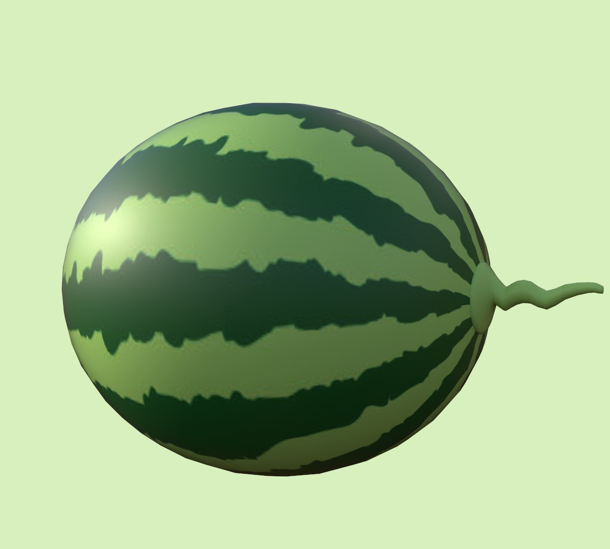 3D model Cartoon Watermelon Set 3D - TurboSquid 2163279