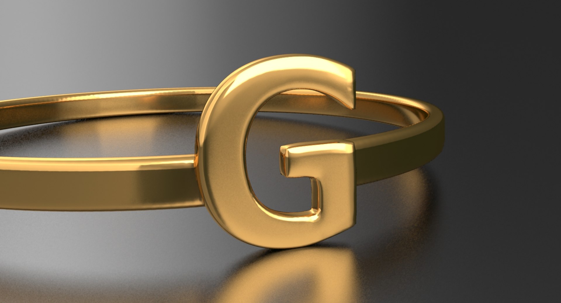 32 Alphabet Badge Rings 3D Model - TurboSquid 1332144