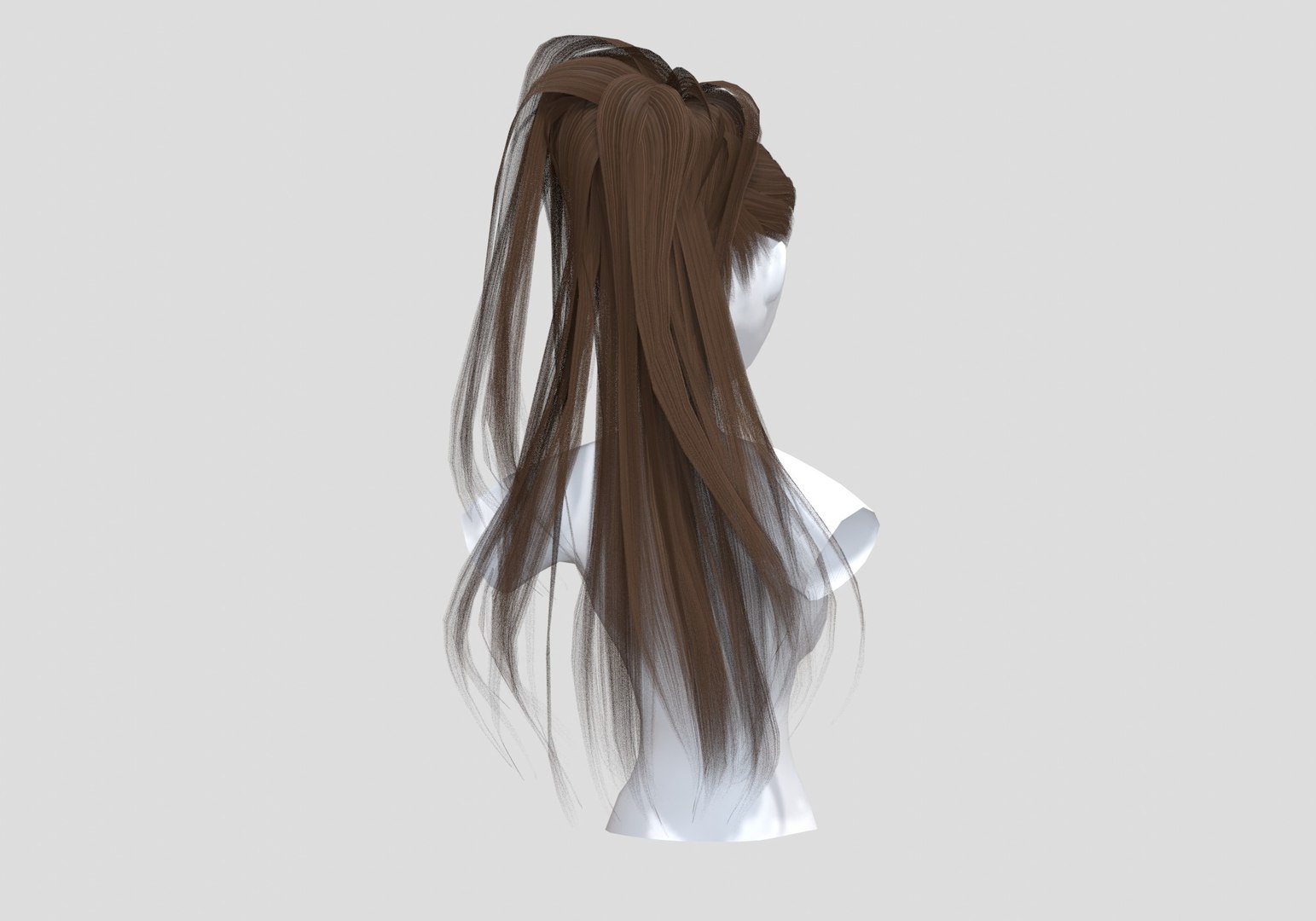 3D Pigtail Stylized Hairstyle model - TurboSquid 1938125