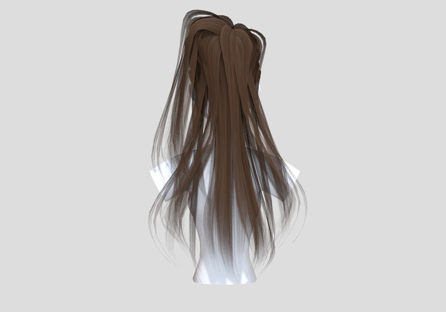 3D Pigtail Stylized Hairstyle model - TurboSquid 1938125