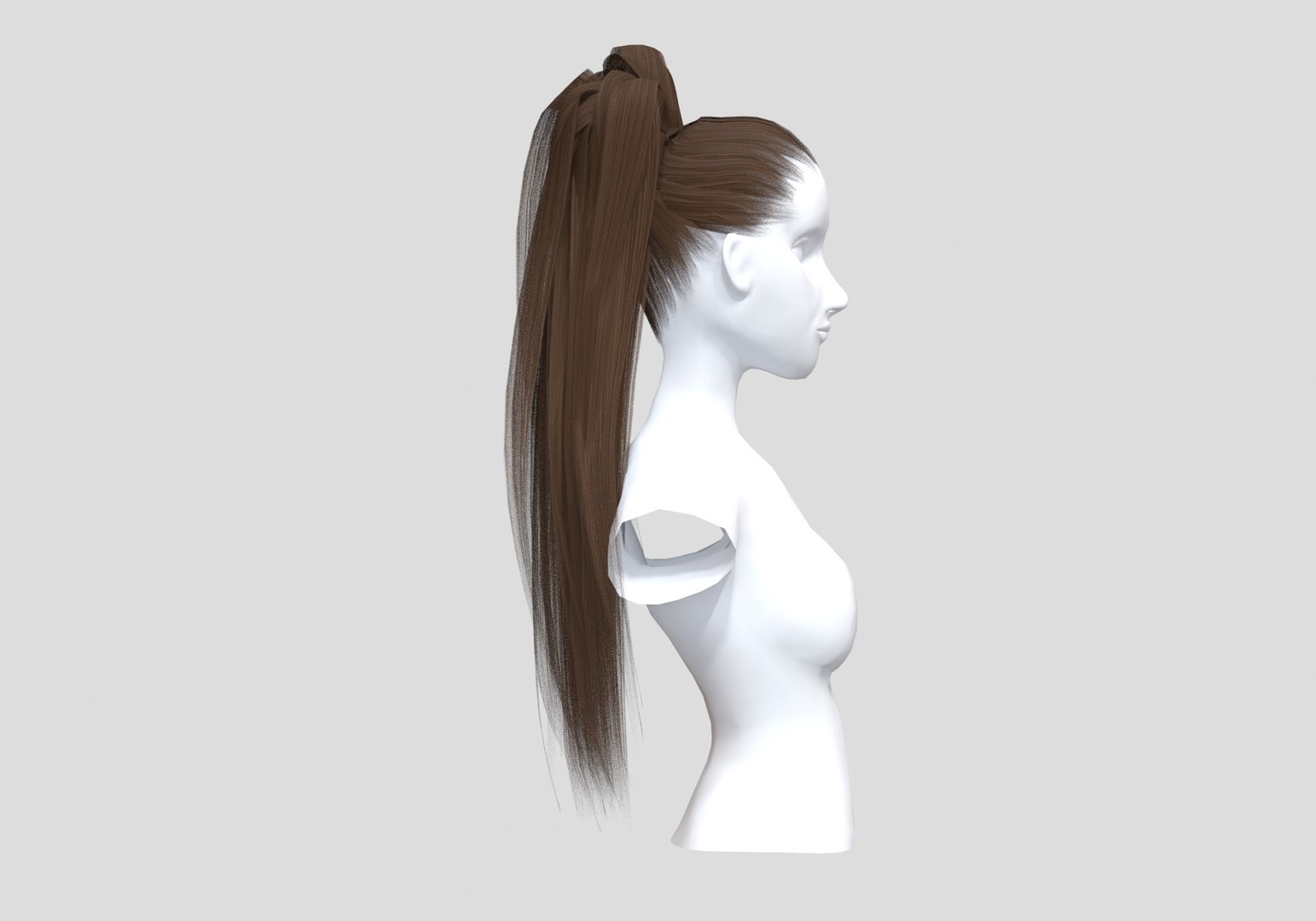 3D Pigtail Stylized Hairstyle model - TurboSquid 1938125