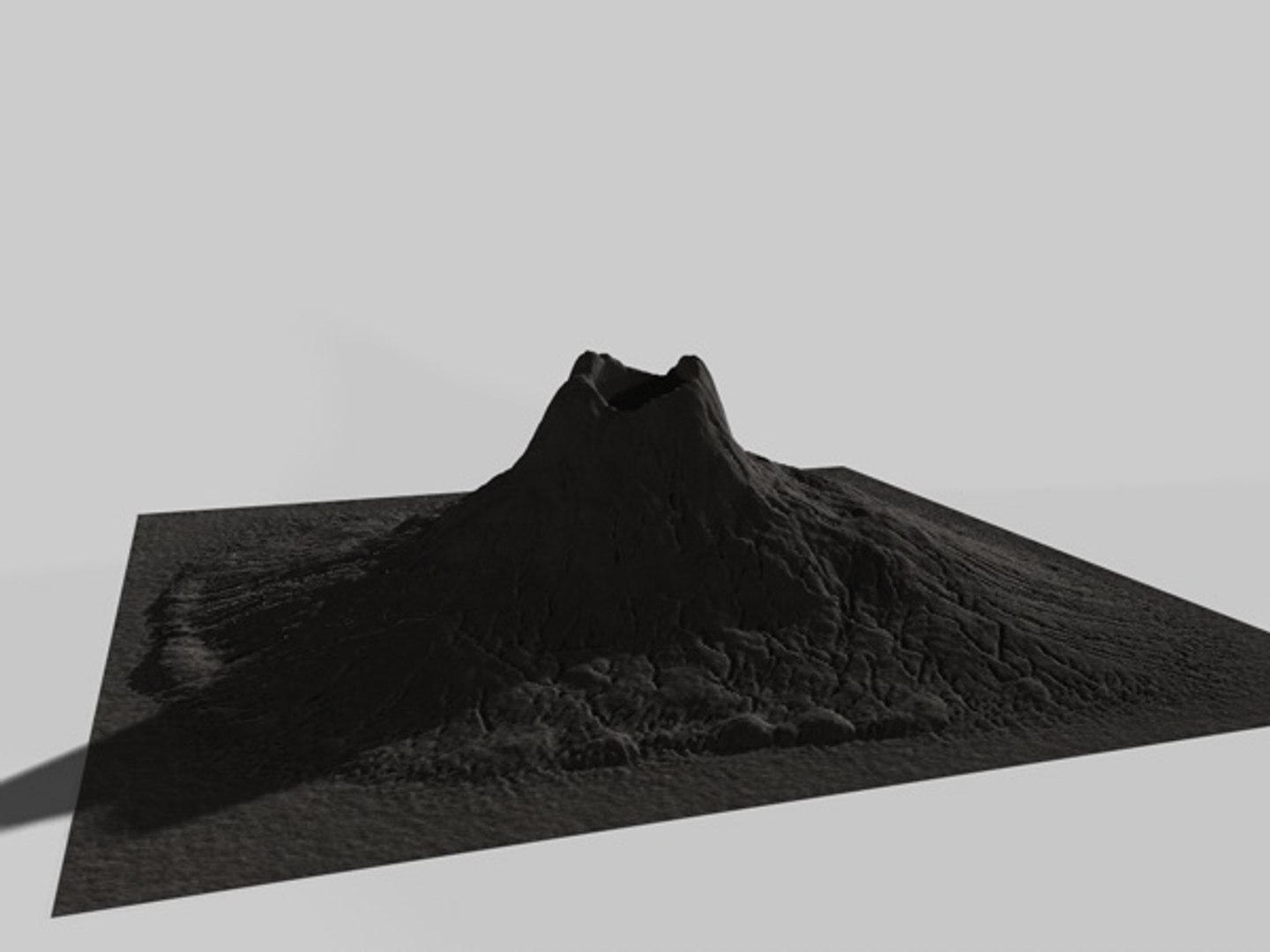 volcano terrain 3d c4d