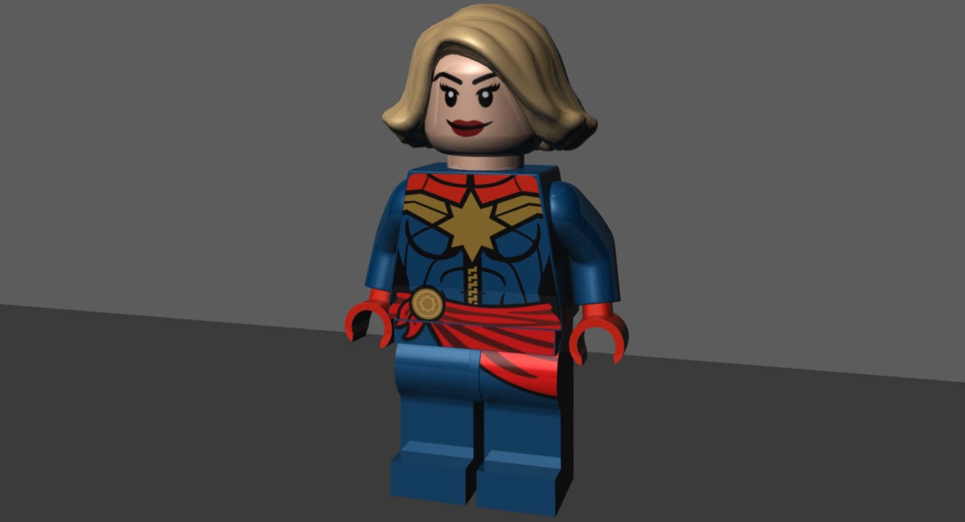 3D Lego Captain Marvel - TurboSquid 1414198