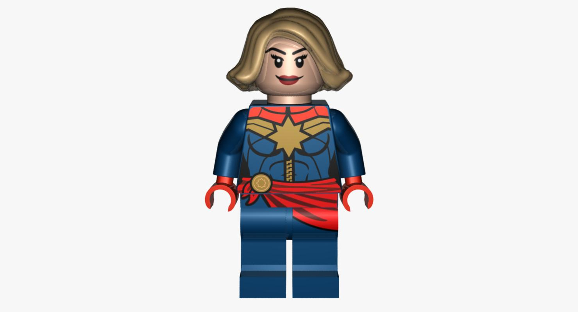 3D Lego Captain Marvel - TurboSquid 1414198