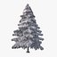 3d Model Snowy Spruce Tree V1