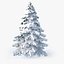 3d Model Snowy Spruce Tree V1