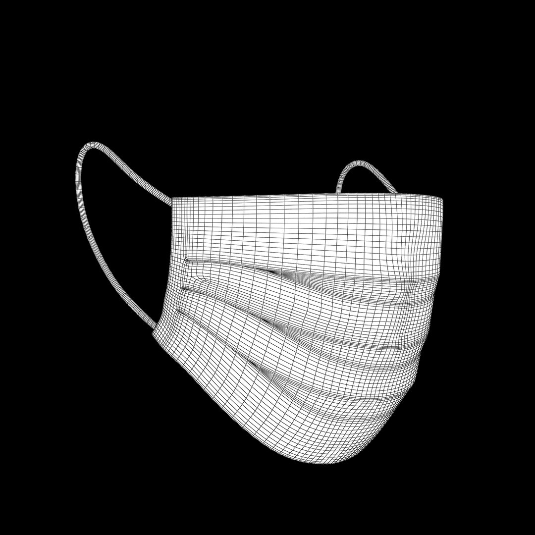 Surgical mask 3D model - TurboSquid 1837713