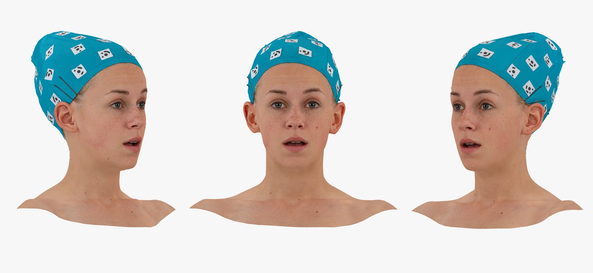 3D Rhea Human Head Surprise - TurboSquid 1673514