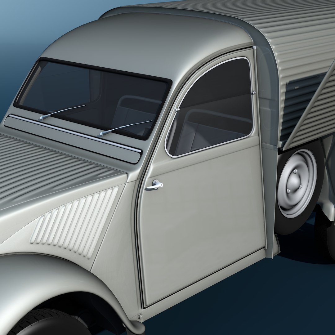 3d citroën 2cv azu cars model