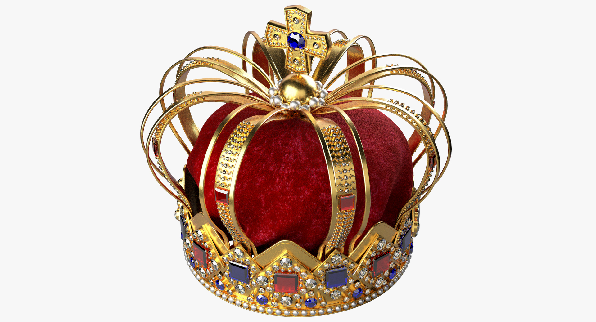 King crown 3D model - TurboSquid 1302691