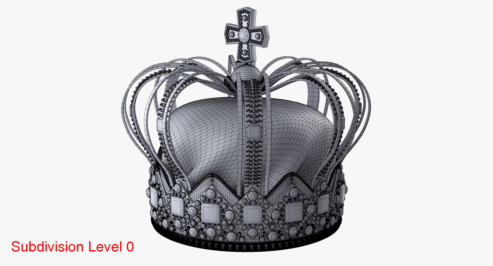King crown 3D model - TurboSquid 1302691
