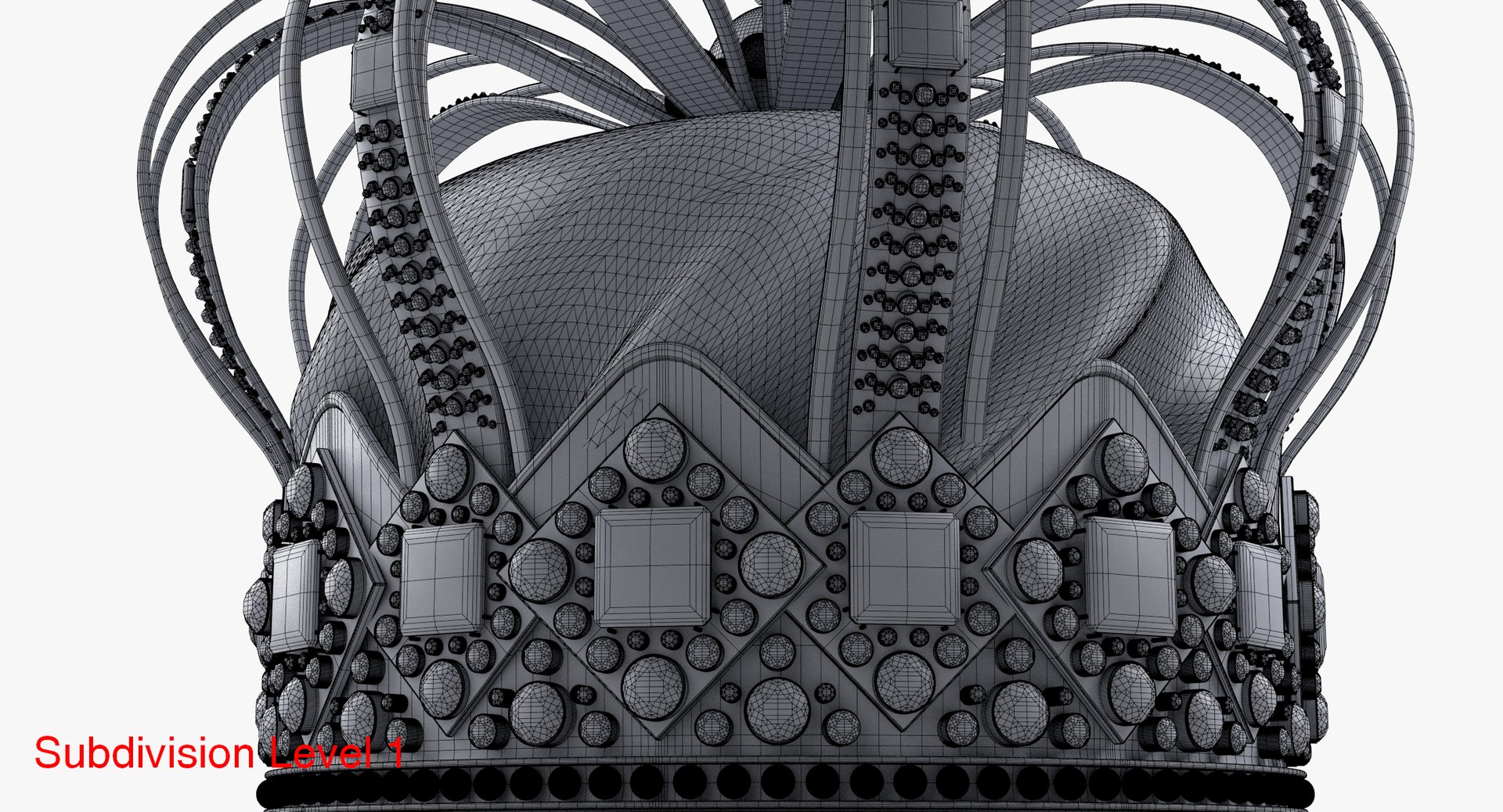 King crown 3D model - TurboSquid 1302691