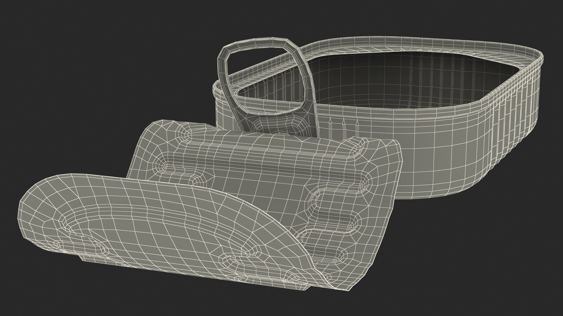 Open Rectangular Pull Ring Can 3D model - TurboSquid 1799400