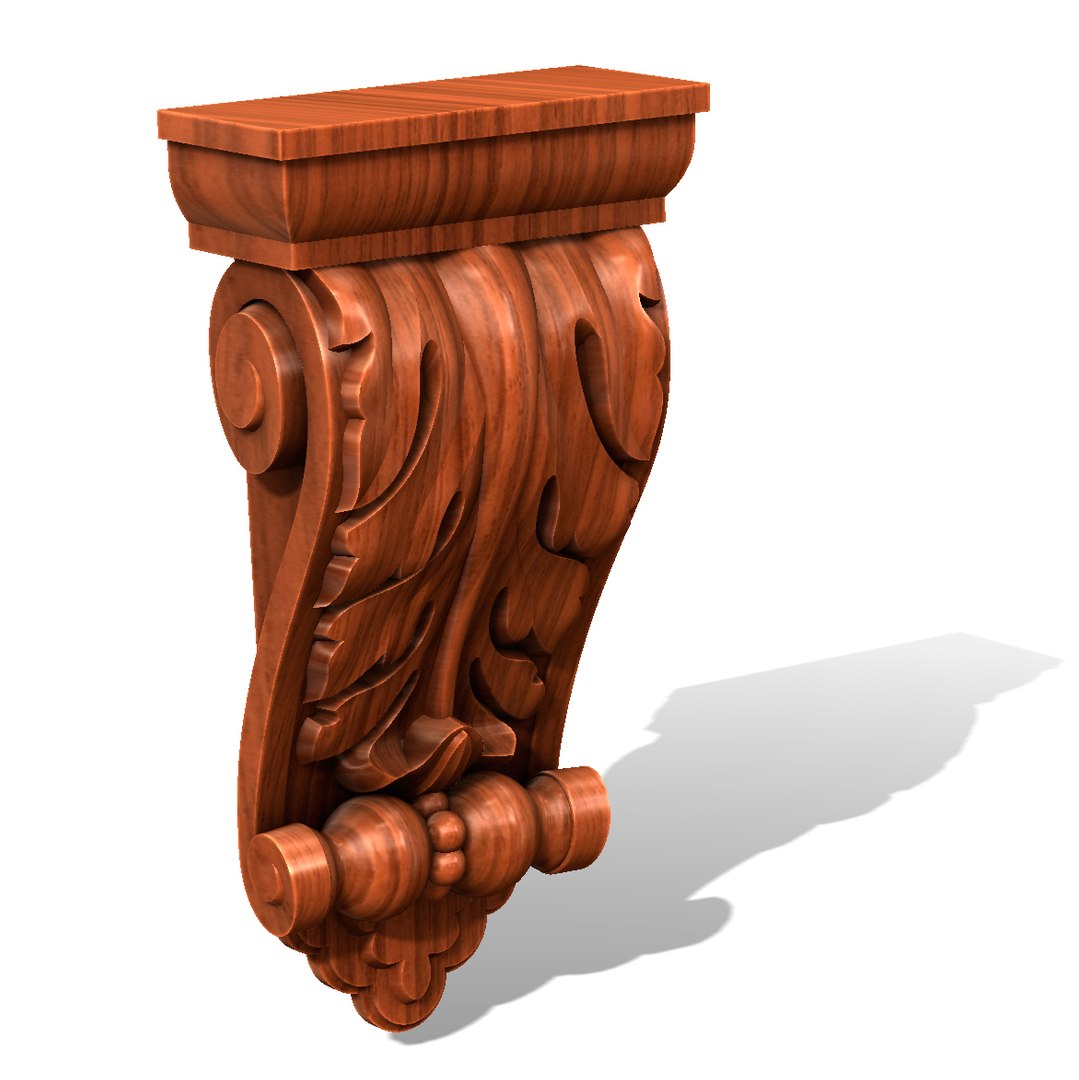 decorative bracket 3d ige