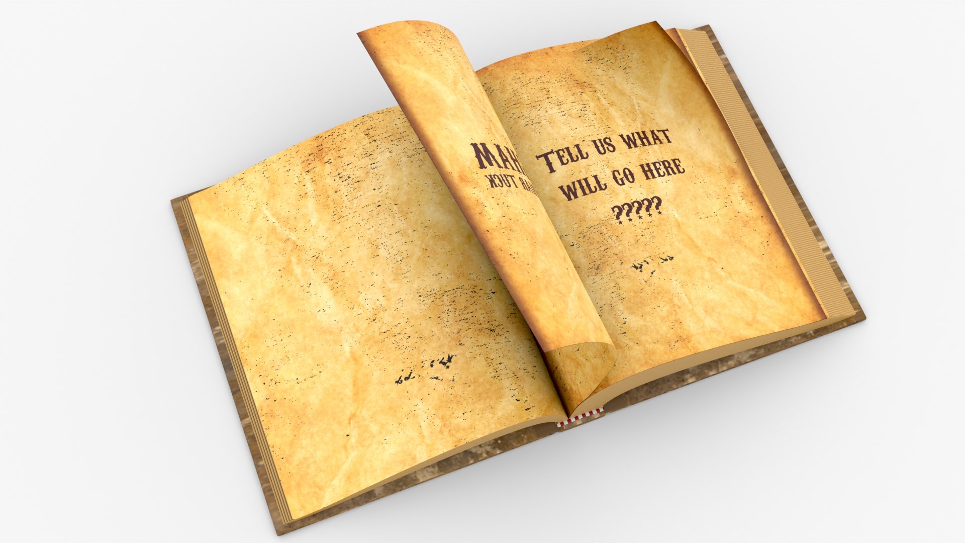 Old Cover Rigged Book 3D Model - TurboSquid 2063584