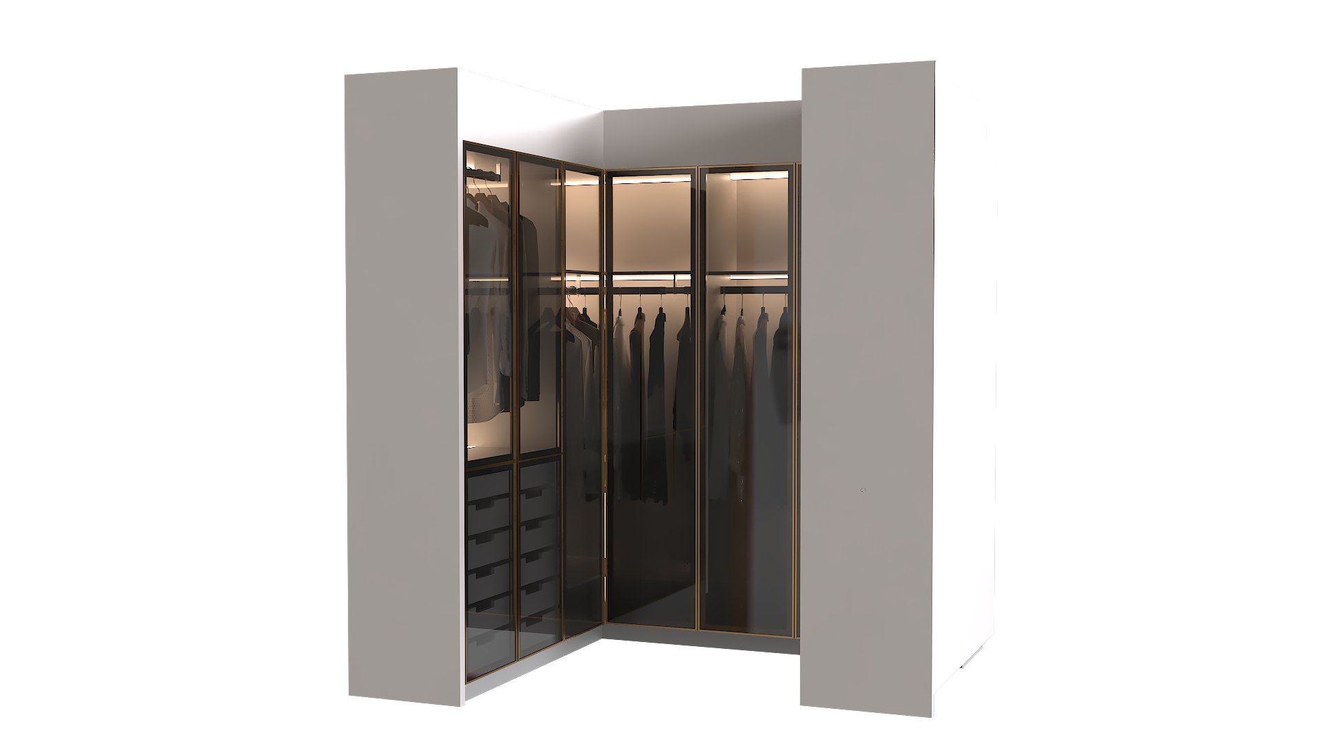 3D Dressing Room Clothes Cabinet - TurboSquid 2136807