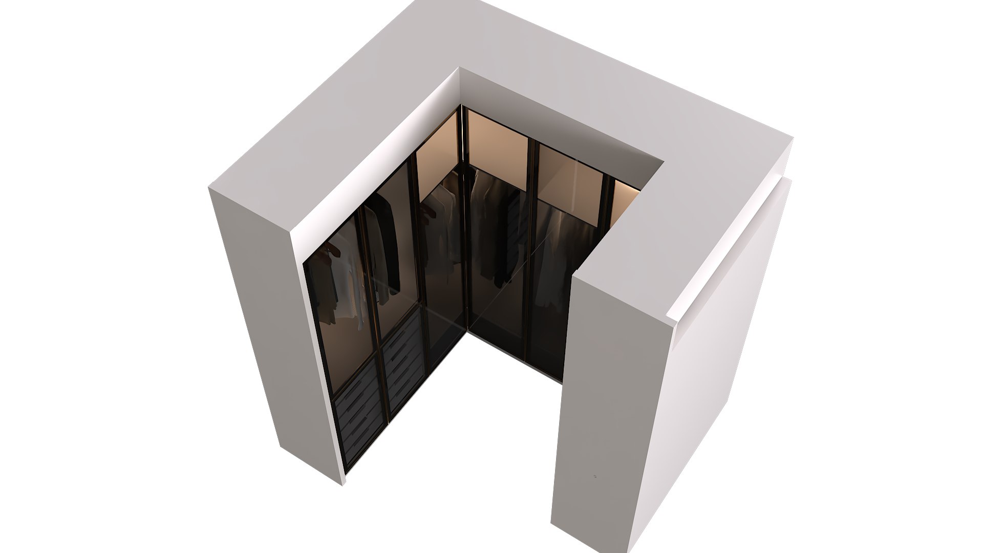 3D Dressing Room Clothes Cabinet - TurboSquid 2136807