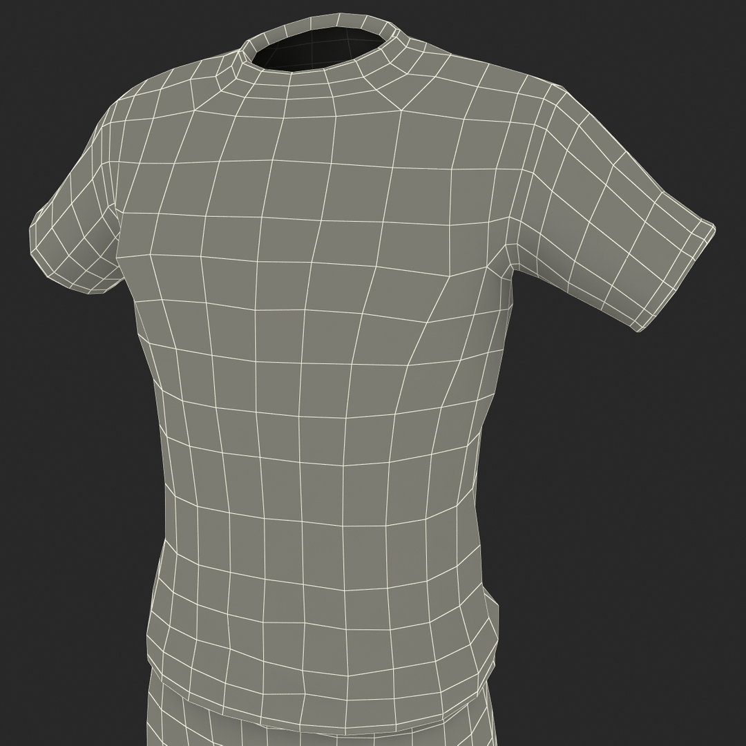 3d soccer clothes model