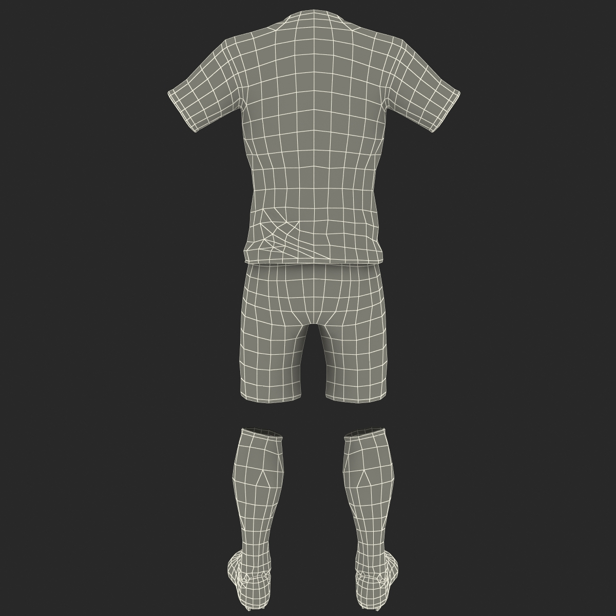 3d soccer clothes model