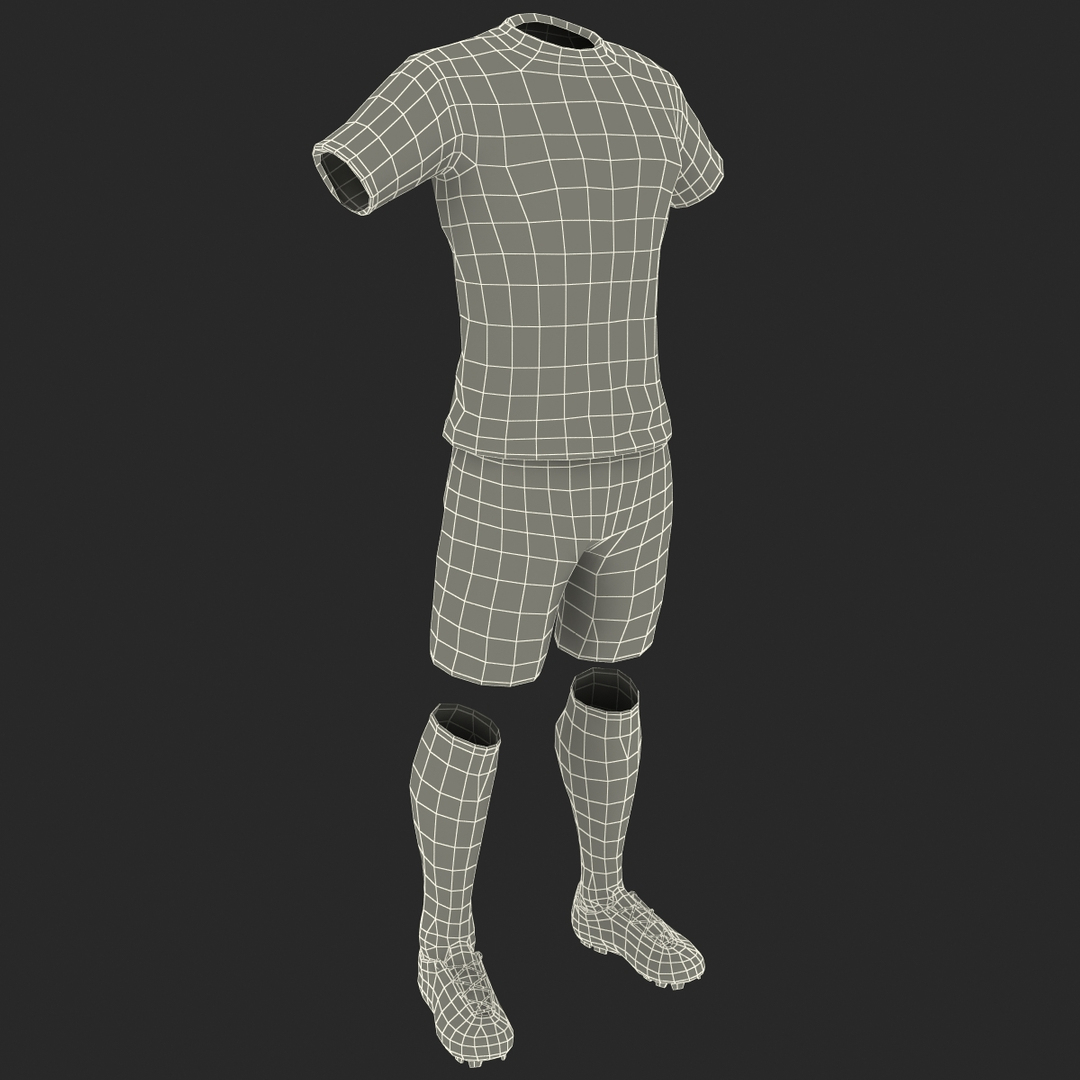 3d soccer clothes model