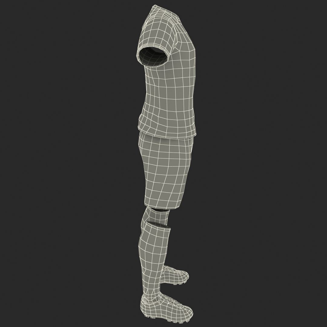 3d soccer clothes model