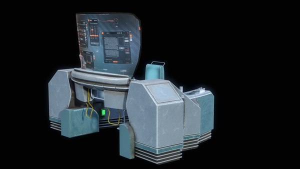 modelo 3d Mesa de control de ciencia ficción PBR - TurboSquid 2171207