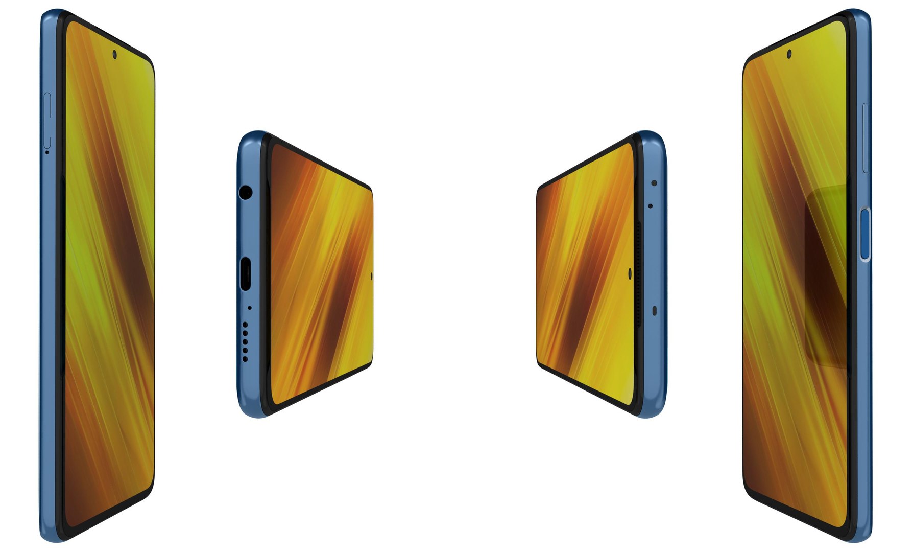 3D Xiaomi Poco X3 Cobalt - TurboSquid 1632232