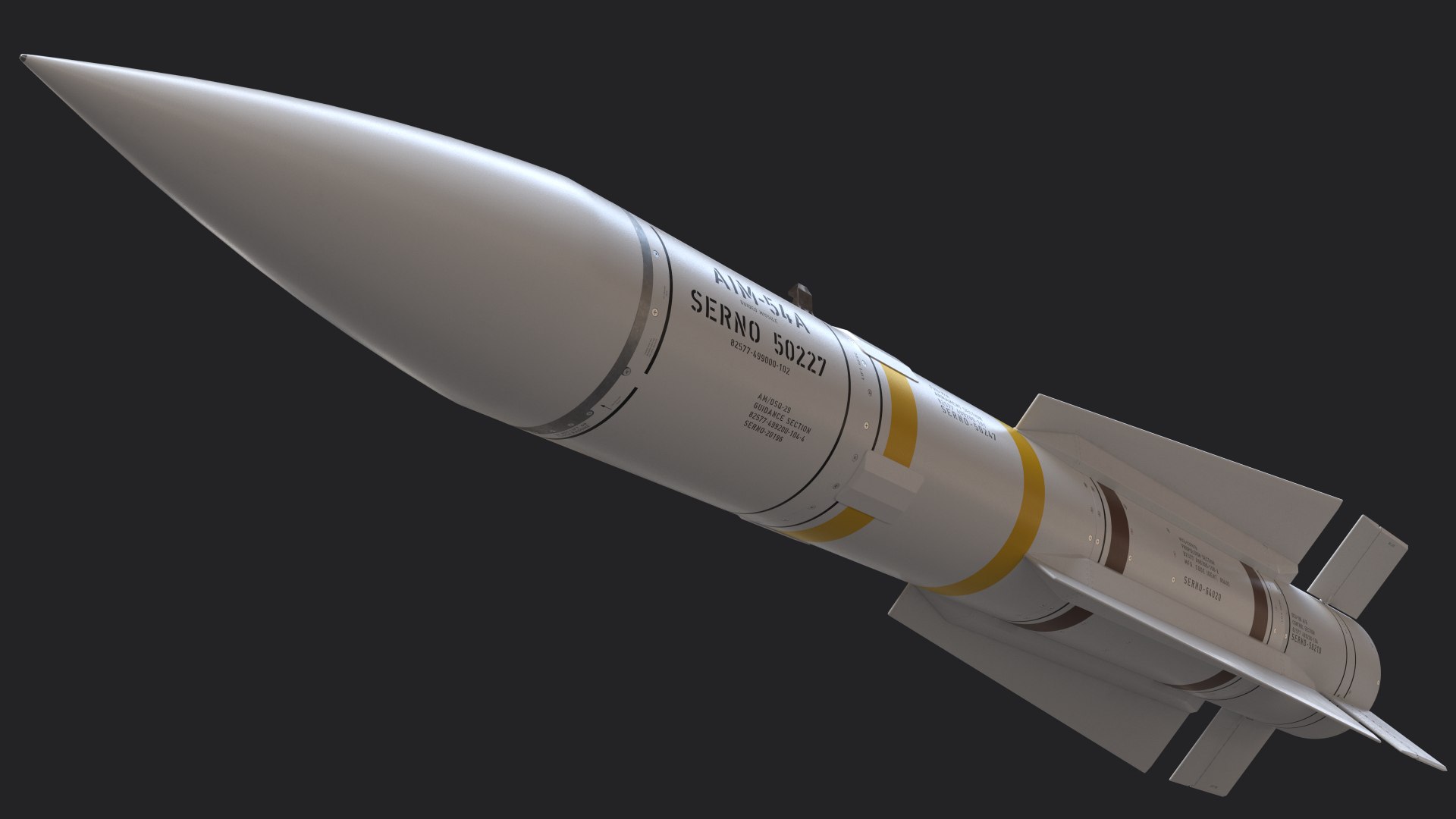 3D Phoenix Missile - TurboSquid 1417067