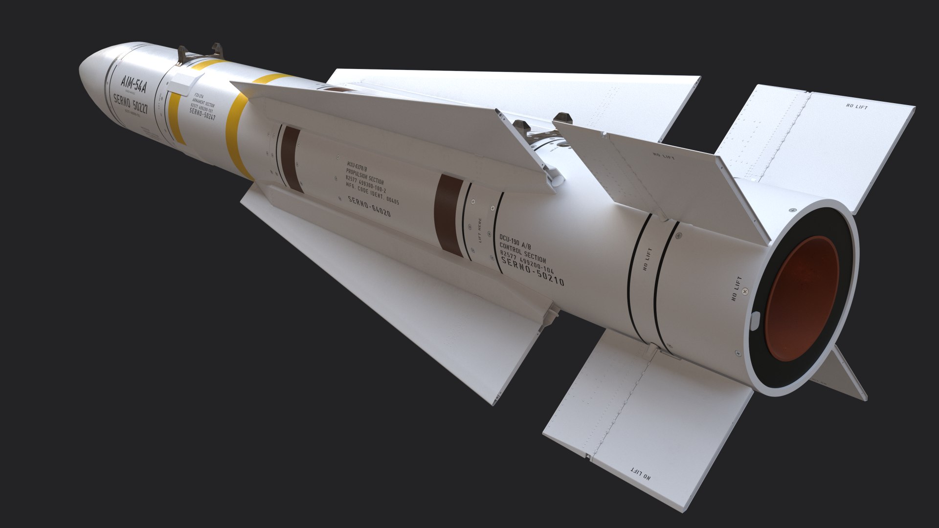 3D Phoenix Missile - TurboSquid 1417067