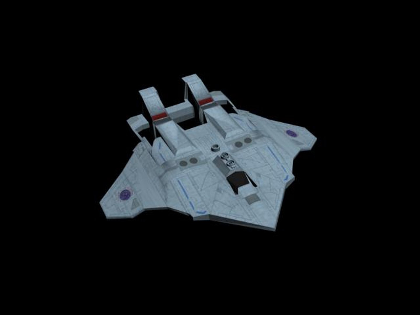 Federation Peregrine Fighter 3d Model