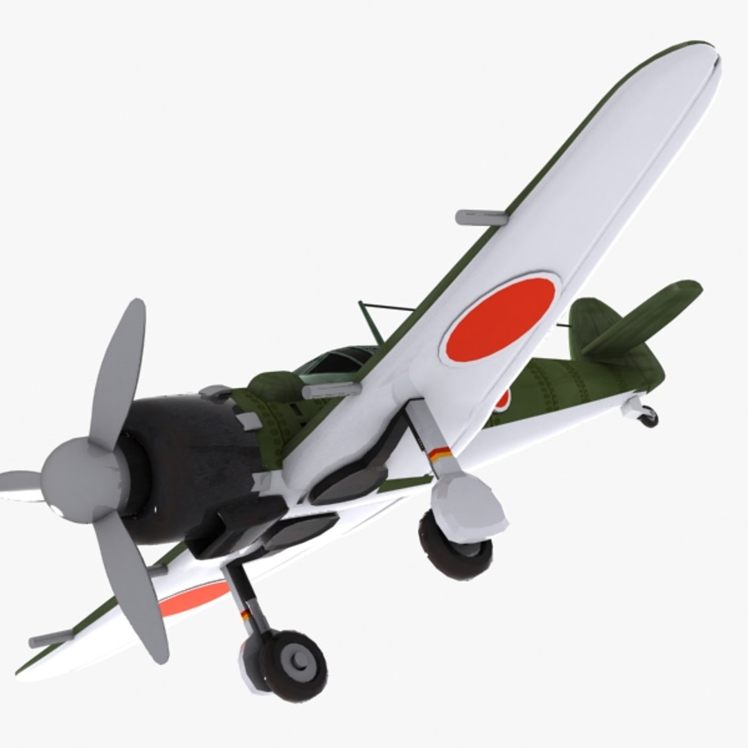 3ds Cartoon Japanese Aircraft
