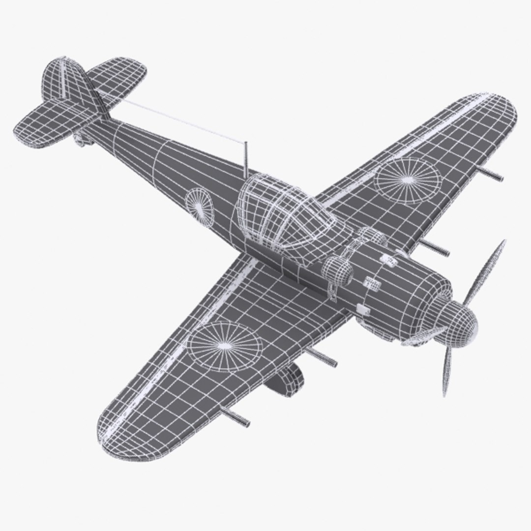 3ds Cartoon Japanese Aircraft