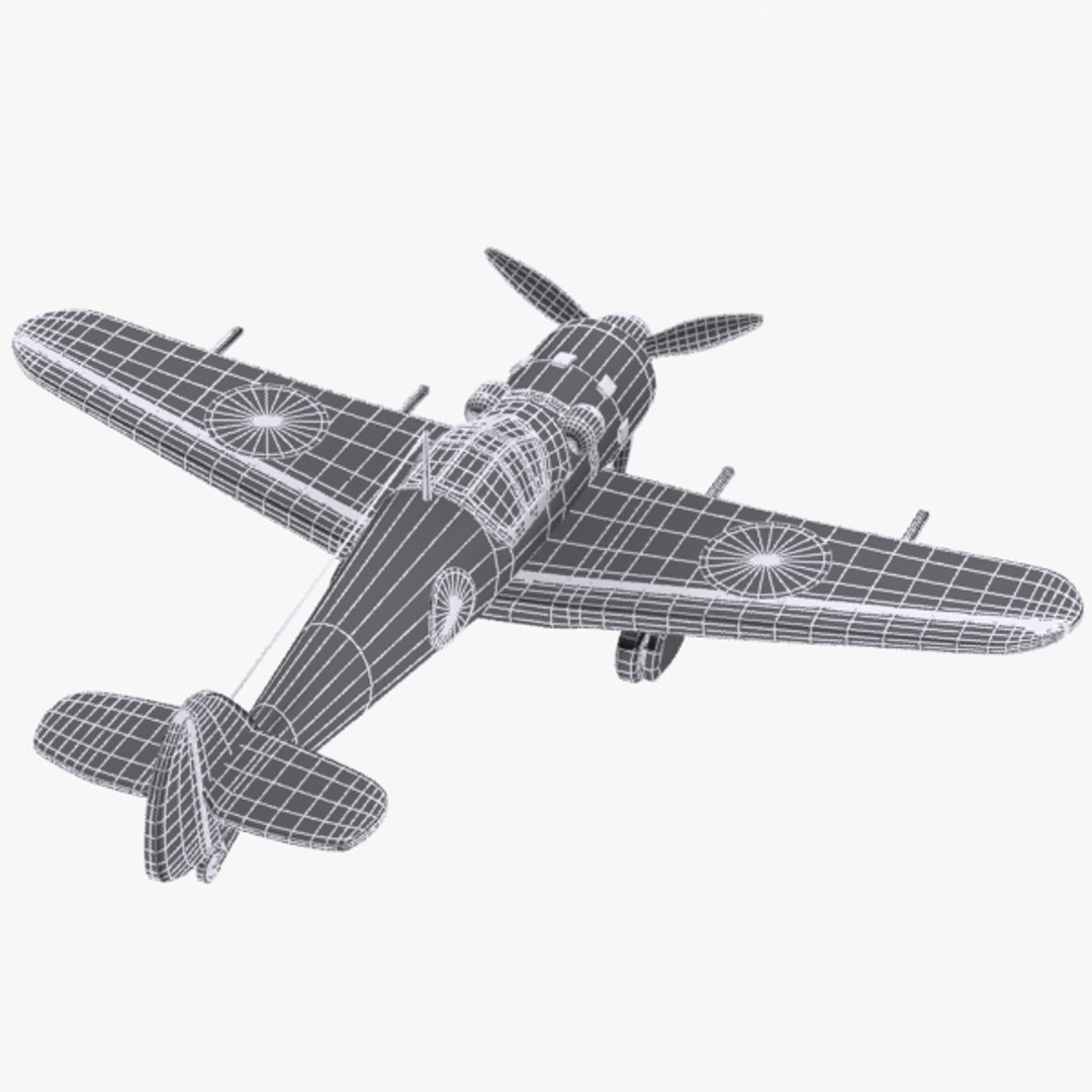 3ds Cartoon Japanese Aircraft