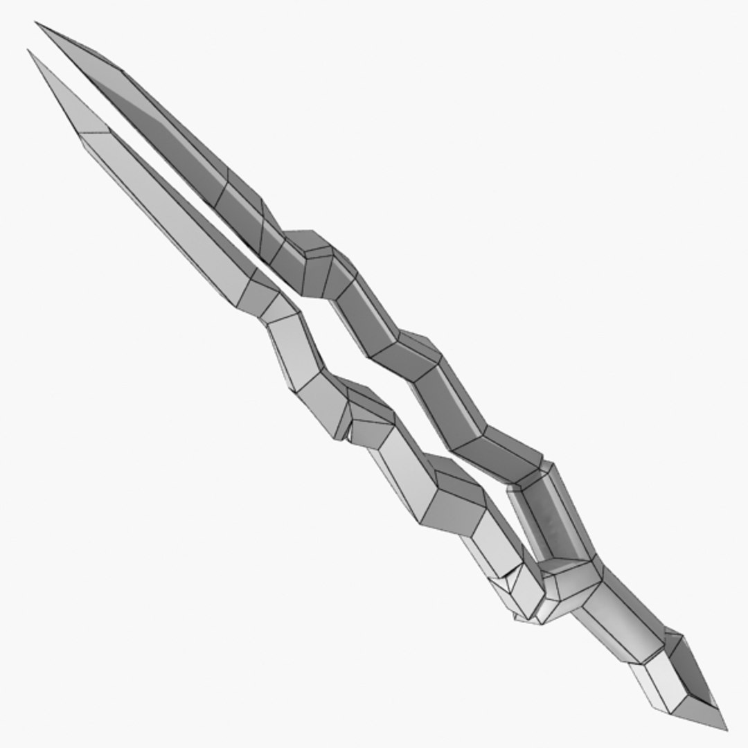 3d Model Sword Polys
