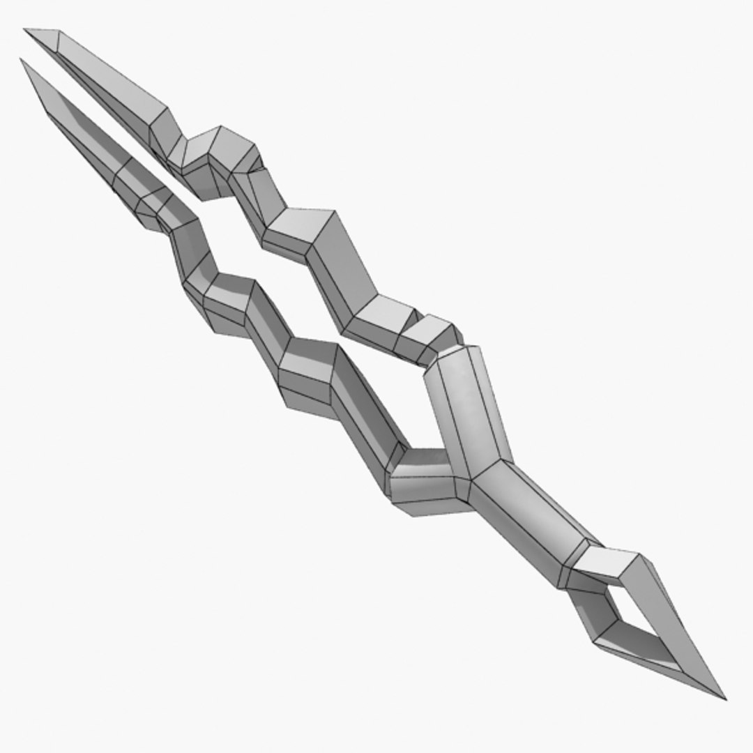 3d Model Sword Polys