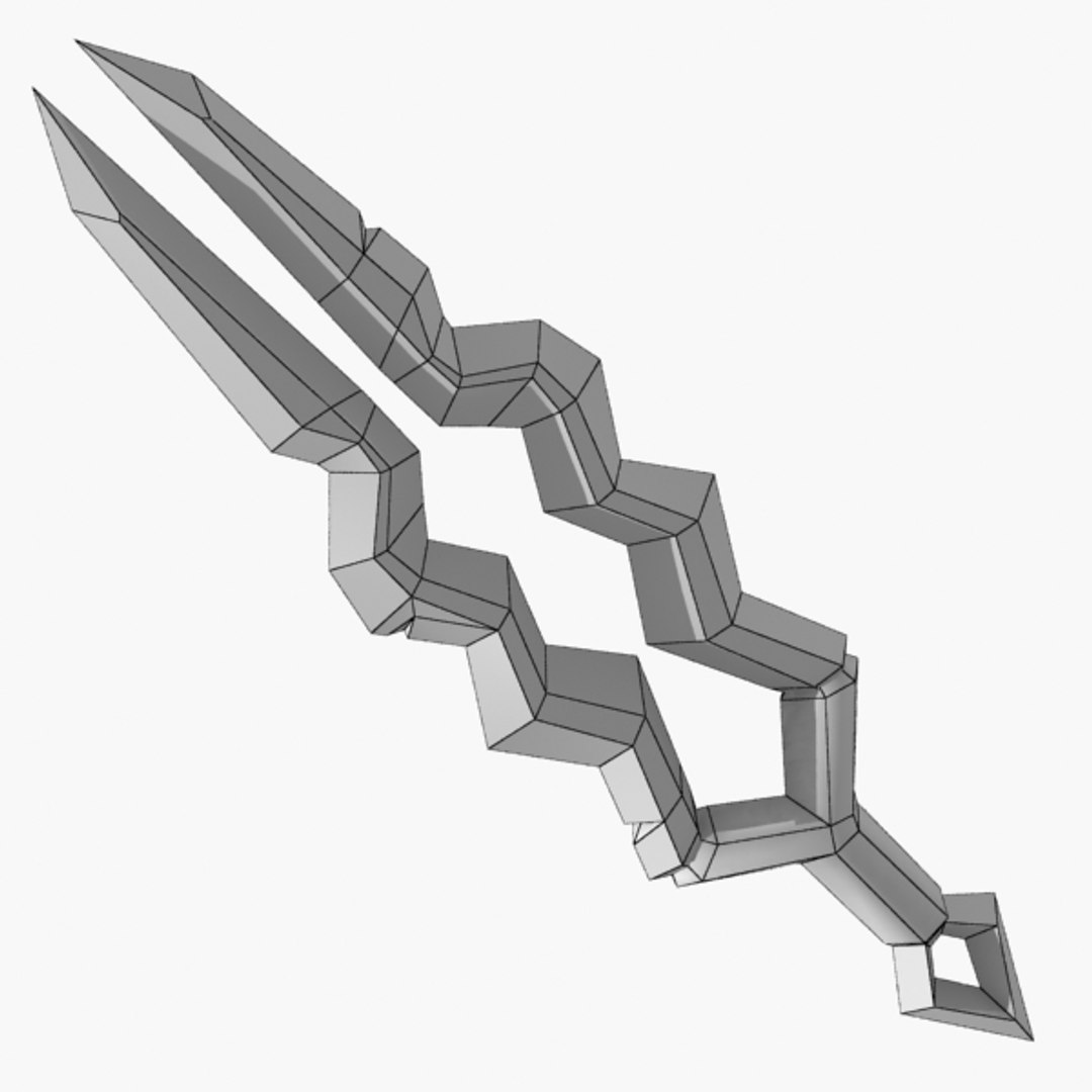 3d Model Sword Polys