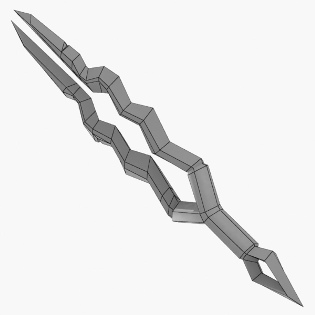 3d Model Sword Polys