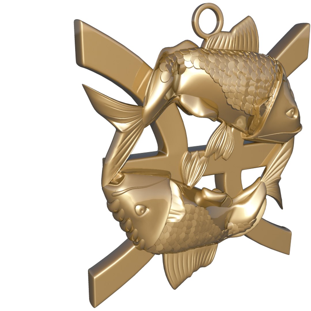 Horoscope Signs Pisces 3d Max