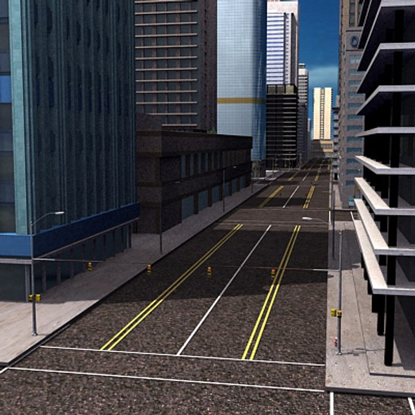 3d tileable city blocks buildings