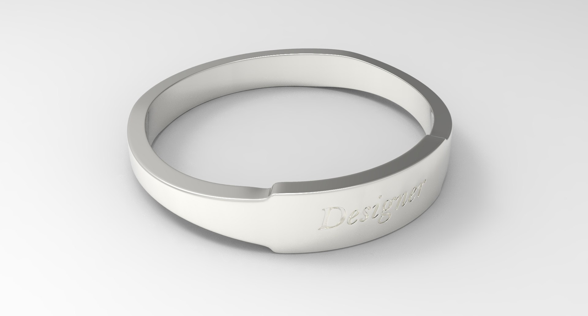 3D Designer Ring Female Silver - TurboSquid 1855466