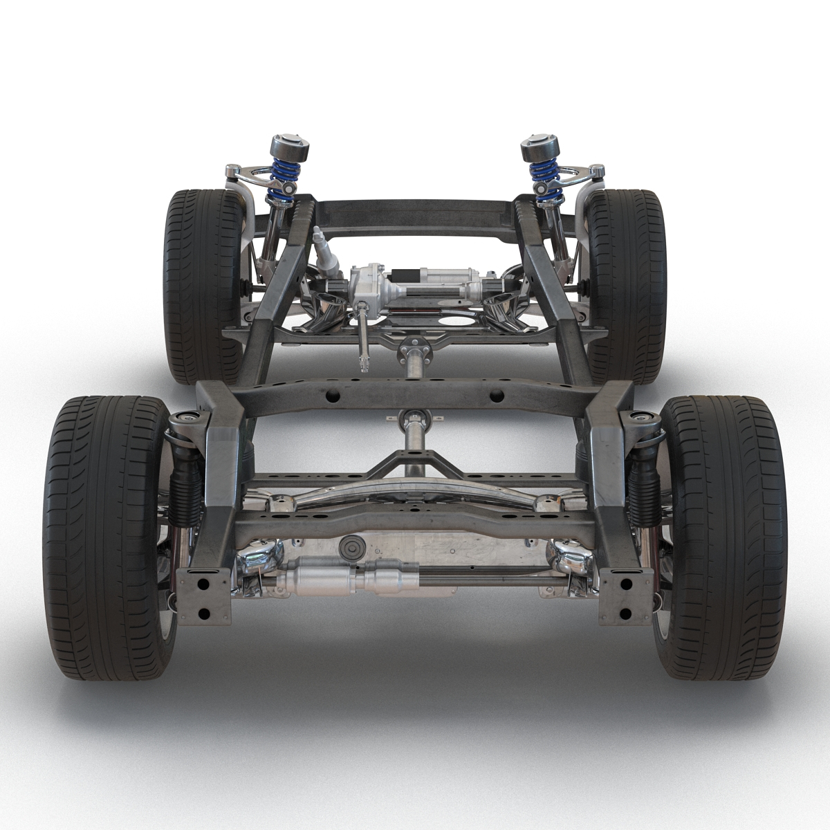3d model suv chassis frame